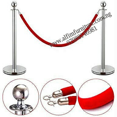 Crowd control stanchion post & rope -Queue Guide Stanchion | Nigeria ...